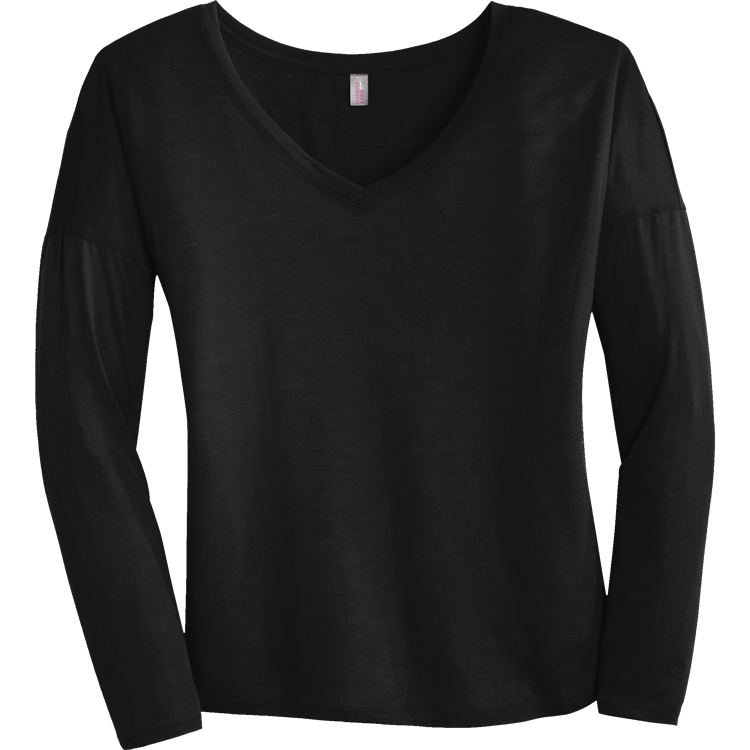 DISCONTINUED Women's 100% Polyester Long Sleeves District Threads DM413
