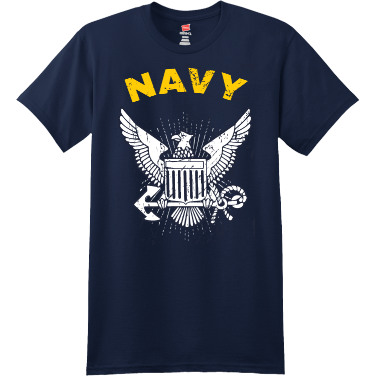 navy-shirt-designsMen's 100% Cotton T-Shirts Hanes 4980