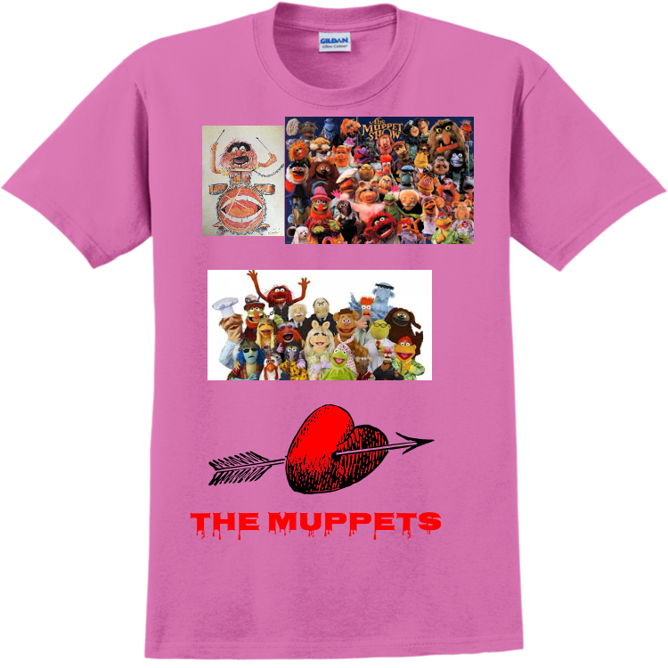 The muppets Adult 100% Cotton T-Shirts Gildan 2000