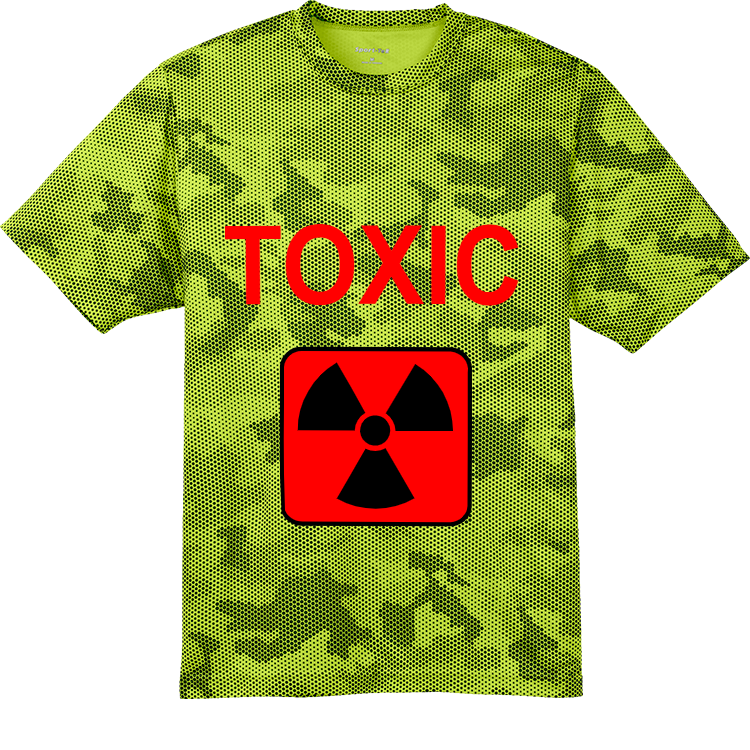 TOXIC AND HAZARDOUS Men's 100% Polyester T-Shirts Sport-Tek ST370