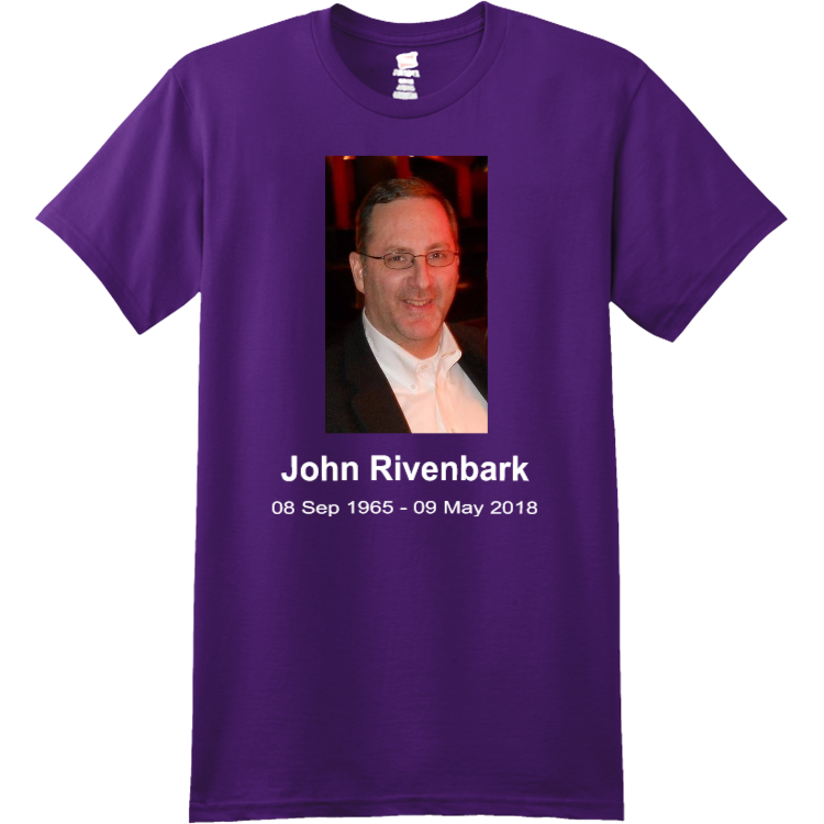 Dad Cancer Run purple Men's 100% Cotton T-Shirts Hanes 4980