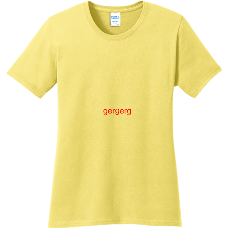 gergerg Women's 100% Cotton T-Shirts Port And Company LPC54