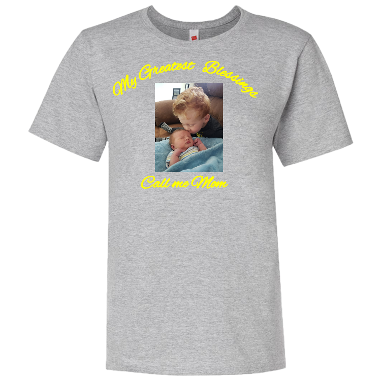 My Greatest Blessings Call Me Mom Womens 100 Cotton T Shirts Womens T