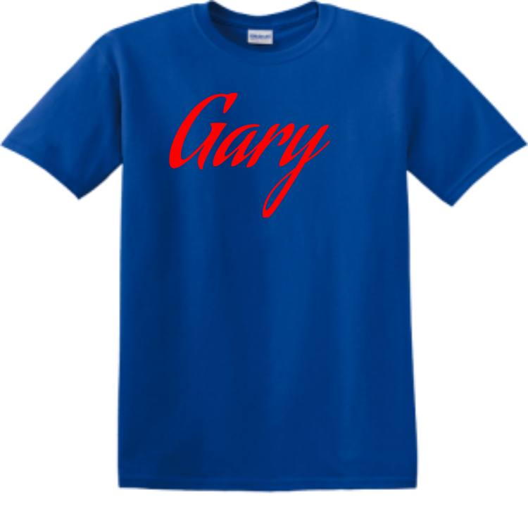 Gary Men's 100% Cotton T-Shirts Gildan 5000