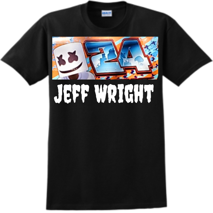 Jeff Adult 100% Cotton T-Shirts Gildan 2000