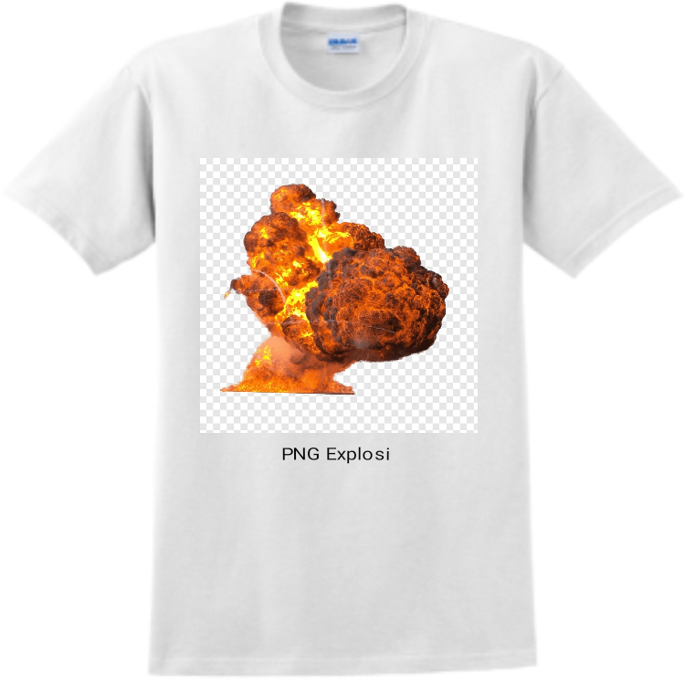 Png Explosion Adult 100% Cotton T-Shirts Gildan 2000