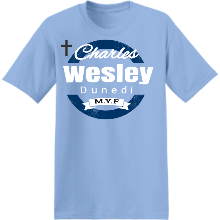 Charles Wesley Men's 50/50 Cotton/Polyester T-Shirts Hanes 5170