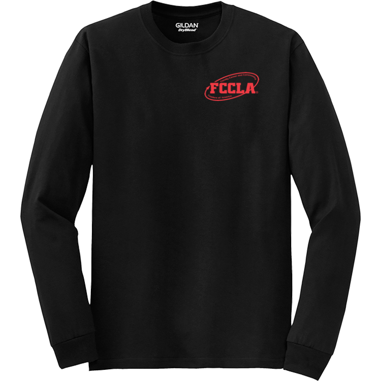 Fccla shirt Unisex 50/50 Cotton/Polyester Long Sleeves Gildan 8400