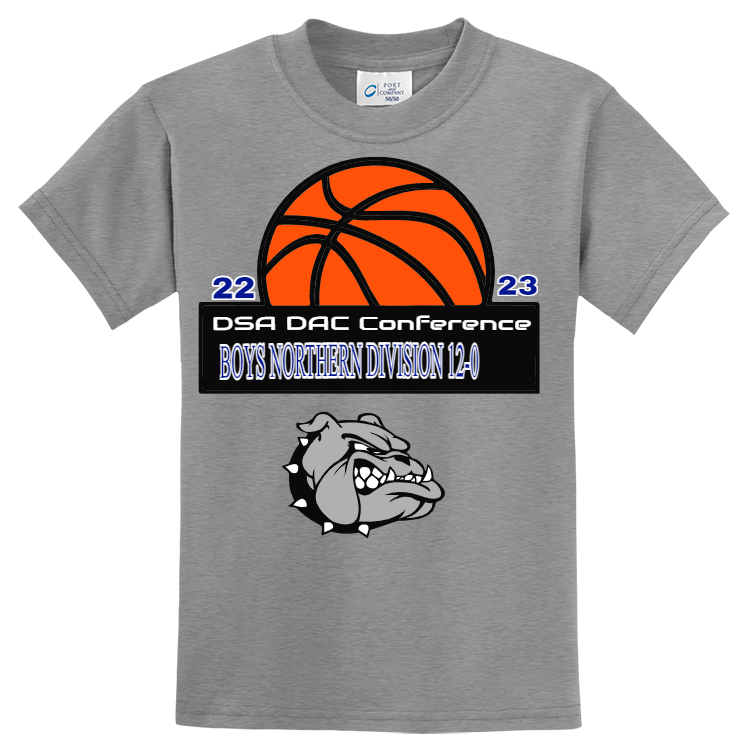 DSA DAC Conference BOYS NORTHERN DIVISION 12 0 22 23 Boy's 50/50 Cotton ...