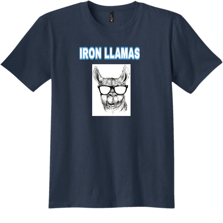 IRON LLAMAS Adult 100% Cotton T-Shirts District Threads DT5000