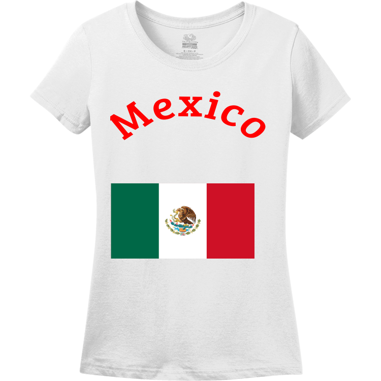Mexico DISCONTINUED Women's 100% Cotton T-Shirts Fruit Of The Loom L3930